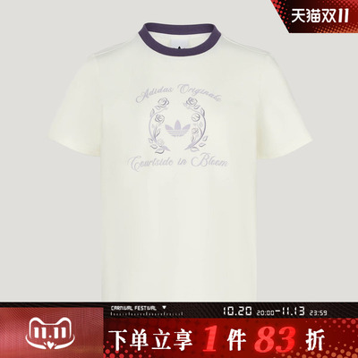 adidas阿迪达斯三叶草女子SS TEE W CC运动休闲短袖T恤KY5734