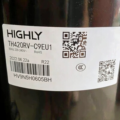适用海立压缩机TH420RV-C9EU1 TH428RC/RV TH425RV TH420RC-C9EU1