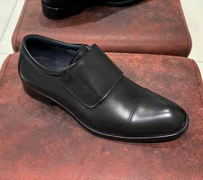 沙家撤柜商务正装男鞋半皮底孟克鞋真皮婚礼庆典西装皮鞋三接头