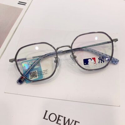 纽约洋基NY6010商务休闲眉线框超轻近视眼镜架 MLB眼镜框配防蓝光