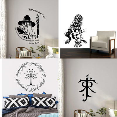 99款电影指环王魔戒墙贴画霍比特人Lord Of The Rings Hobbit贴纸