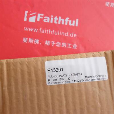 议价IFM E43201 易福门全新法兰 FLANGE PLATE 73-90/G3/4
