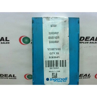 Ingersoll DGM323R001 Inserciones De Carburo - Nuevas En Caja