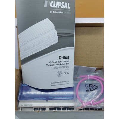 Clipsal C-Bus2 L5504RVF , 4 channel Voltage Free Relay 20A,