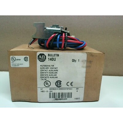 Allen Bradley 140U-K-EA1 Contacto Auxiliar 140UKEA1 - Nuevo