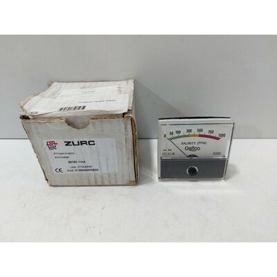 Zurc BK60 1mA Ampèremètre / GEFICO SALINITé (PPM)