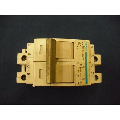 MCB N219 Hager 2P 25A 30009 USED UNIT