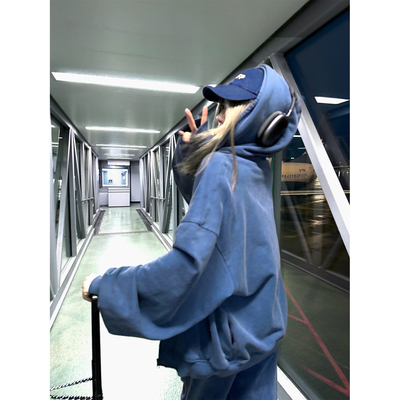 XinleiLin双色水洗卫衣套装