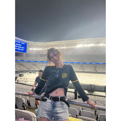 XinleiLin双色长袖修身打底T恤