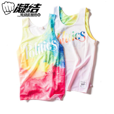 PoliticsxMN联名扎染彩虹背心