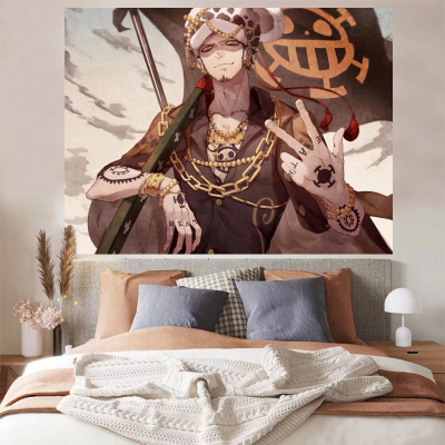 海贼王背景布ins挂布床头装饰