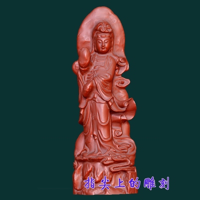 圆雕图三维图STL雕刻3D打印素材立体图精雕  观音-14