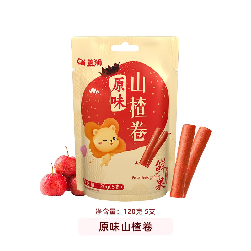 盖狮官方旗舰店正宗山楂零食儿童休闲出游食品老少皆宜独立小包装