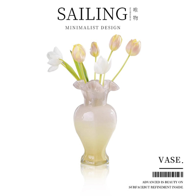 法式高颜值琉璃花瓶家居摆件