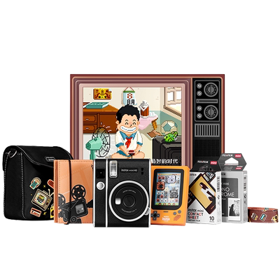 富士instax mini41一次成像相机立拍立得复古礼盒含相纸生日礼物