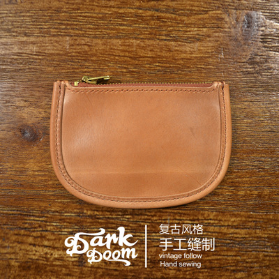 清仓vintage美式复古rrl风格阿美咔叽手工talon拉链钱包