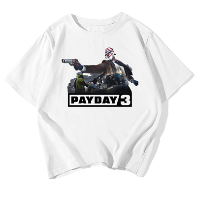 收获日3达拉斯payday游戏短袖t恤