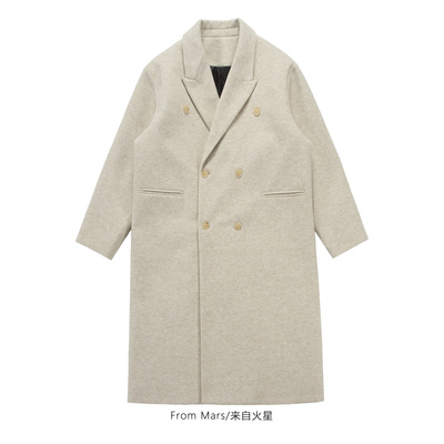 喜乐无常毛呢加厚棉衣外套痞帅