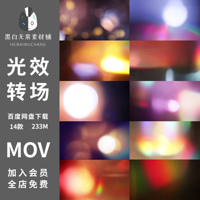 浪漫梦幻唯美镜头光晕光斑光效粒子炫光ae转场特效视频素材pr过渡