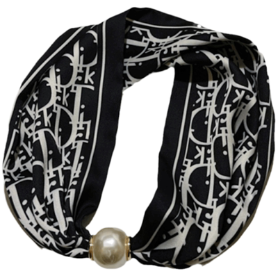 雪林鹿春秋磁扣丝巾韩版女字母