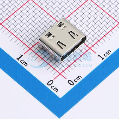 USB连接器 USB-TYPE-C-106 SMD 板上7.35带弹片 Type-C 16P 原装