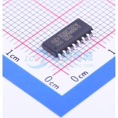 单片机(MCU/MPU/SOC) SC92F7251M16U SOP-16 原装 电子元器件配单