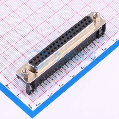DS1037-37FNAKT74-0CC 弯插 D-Sub 母 37P 弯插 D-Sub/VGA连接器