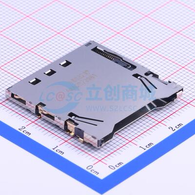 SD卡/存储卡连接器 AXA2R73061P SMD 自弹式 卡座