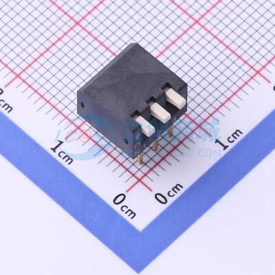 拨码开关 DSPV03LHGET 插件 琴键 3位 2.54mm