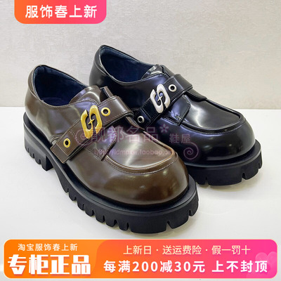 正品Kiss Kitty女鞋2025春季新款英伦套脚小皮鞋单鞋SA65130-38