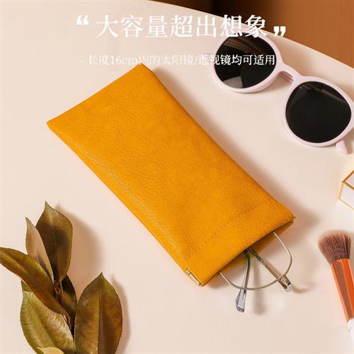 PU皮革弹片零钱包自动闭合女生便携口红小收纳袋迷你零钱眼镜袋