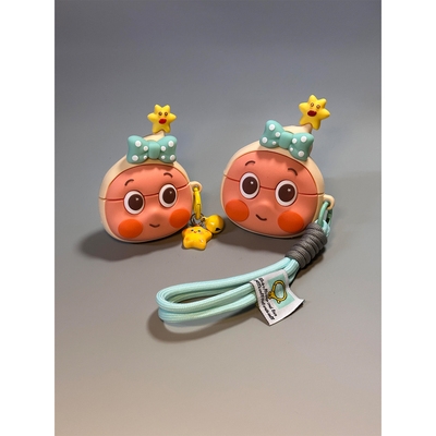 可爱波点蝴蝶结星星人宝宝适用AirPods4代耳机壳Pro3代苹果无线蓝牙AirPodsPro2代软1/2代硅胶3代防摔Pro二代