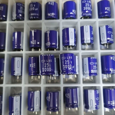 25V3000UF 16X20 日本黑金刚LBG 原装蓝袍 电解电容 3000UF25V