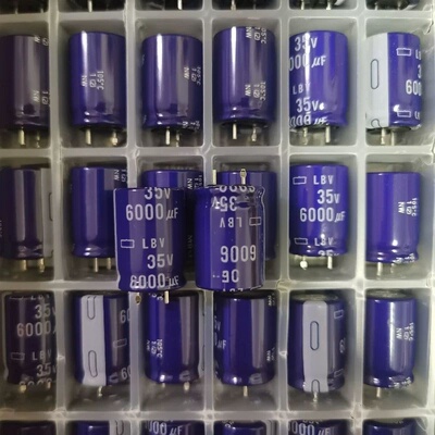 35V6000UF 18X25 黑金刚LBV 原装蓝袍 电解电容 可代用35V5600UF