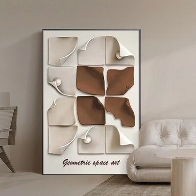 客厅装饰画大幅沙发背景