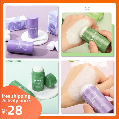 Green Tea Cleansing Solid Mask Oil Control Skin Care Face