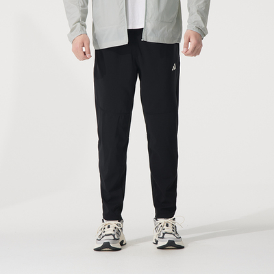 阿迪达斯男裤梭织长裤2025夏季新款跑步透气休闲运动裤IK5024