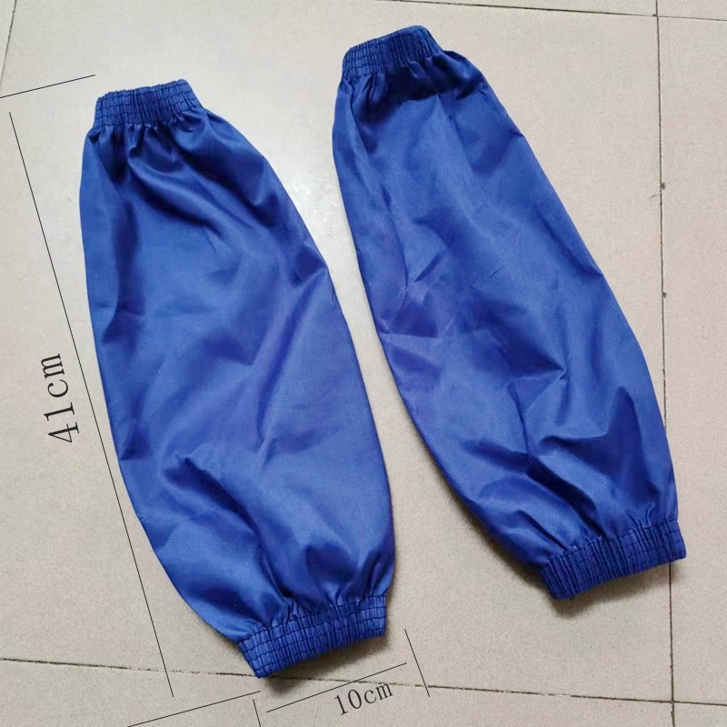 蓝布袖套劳保耐磨物业清洁防尘防污工厂男女家务防护袖子10双包邮