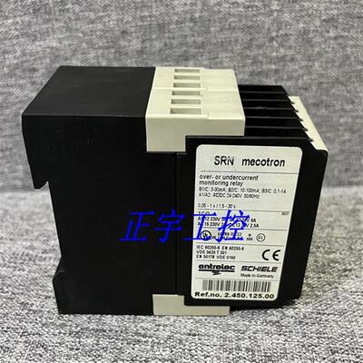 施勒ENTRELEC  SRN MECOTRON现货REF.NO.2.450.125.00询价