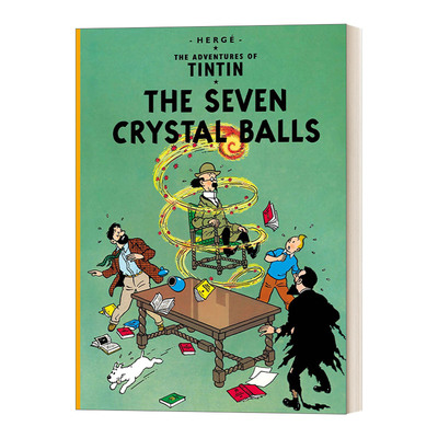 英文原版 丁丁历险记之七个水晶球 The Seven Crystal Balls 英版 The Adventures Of Tintin 英文版 进口英语原版书籍
