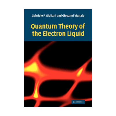 现货 英文原版 Quantum Theory of the Electron Liquid 电子液体的量子理论 Gabriele Giuliani 英文版 进口英语原版书籍