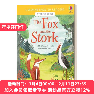 英文原版 English Readers Starter Level 1 The Fox and the Stork 分级阅读入门级 狐狸和鹳 英文版 进口英语原版书籍