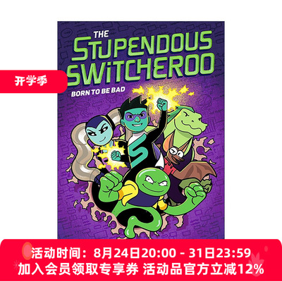 英文原版 The Stupendous Switcheroo 2 Born to Be Bad 惊人的转变系列2 天生坏种 儿童奇幻漫画 Mary Winn Heider 英文版