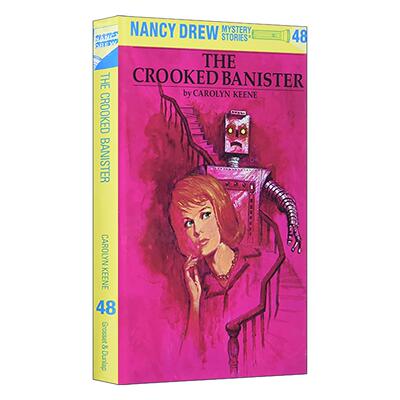 英文原版 Nancy Drew 48 the Crooked Banister 南希德鲁系列48 弯曲的栏杆 儿童悬疑推理小说 Carolyn Keene 精装 进口英语书籍