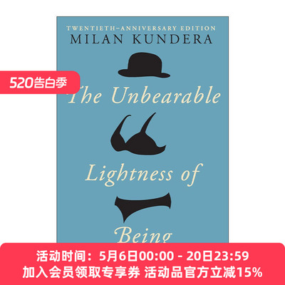 英文原版 The Unbearable Lightness of Being 不能承受的生命之轻 精装 米兰昆德拉经典 英文版 进口英语原版书籍