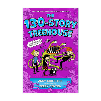 英文原版 The 130-Story Treehouse 小屁孩树屋历险记130层树屋故事 英文版 进口英语原版书籍
