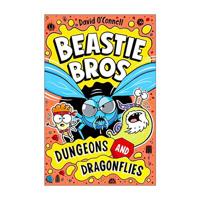 英文原版 Beastie Bros: Dungeons and Dragonflies 野兽兄弟卷二 动物搞笑冒险故事 儿童章节书 英文版 进口英语原版书籍