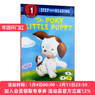 小狗狗先生 英文原版 Step into Reading 1 - The Poky Little Puppy 兰登分级读物1 英文版 进口英语原版书籍