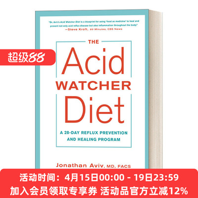 英文原版 The Acid Watcher Diet胃酸观察饮食 为期28天的回流预防和治疗方案 Jonathan Md Facs Aviv 英文版 进口英语原版书籍