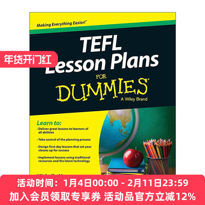 英文原版 Tefl Lesson Plans for Dummies 外语英语教学的课程计划达人迷 英文版 进口英语原版书籍